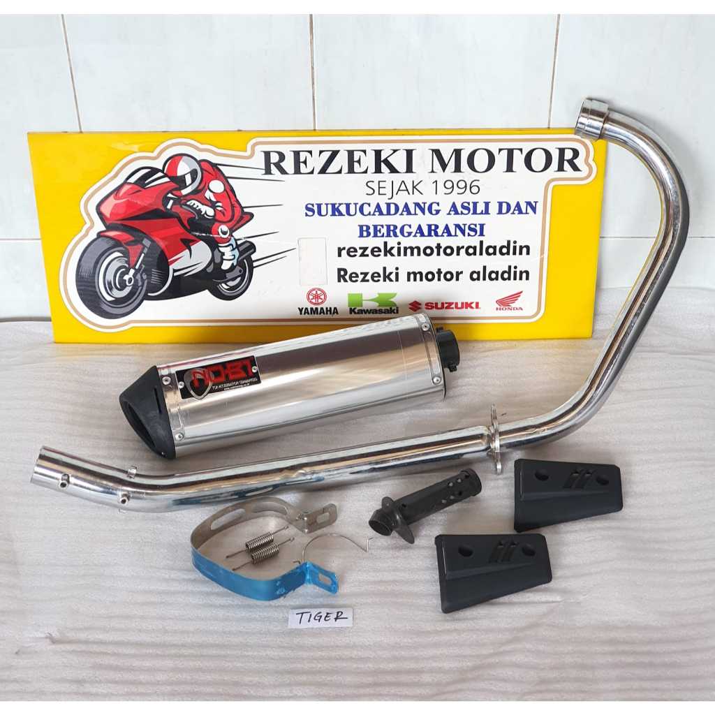 Jual KNALPOT RACING TIGER NOBI NOS STOK LAMA BAHAN LEBIH TEBAL | Shopee ...