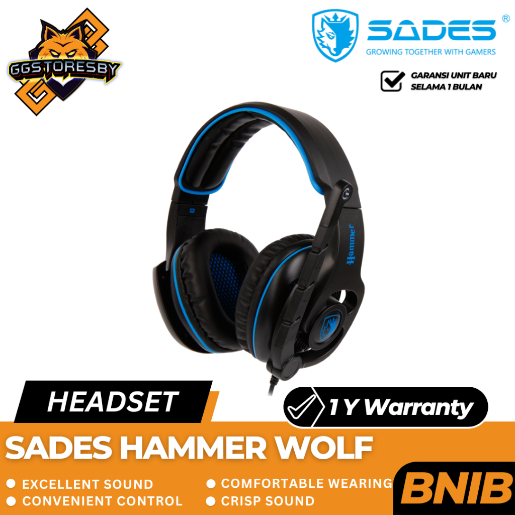 Jual Headset Gaming Sades Hammer Wolf | Shopee Indonesia