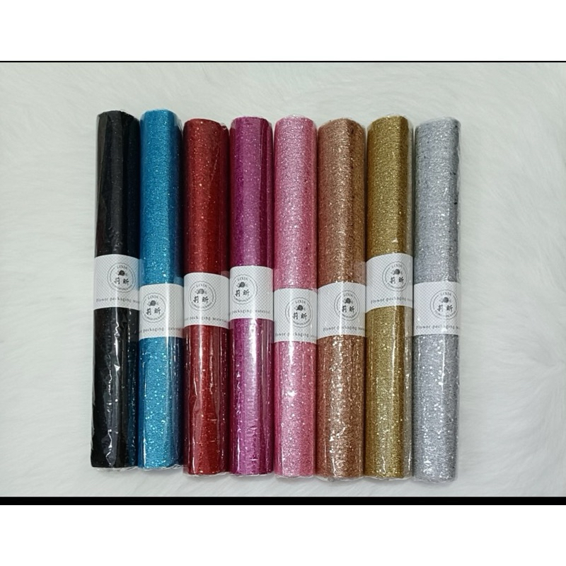 Jual POLINET GAUZE KOREAN MESH GLITTER - FLOWER WRAPPING KERTAS BUNGA ...