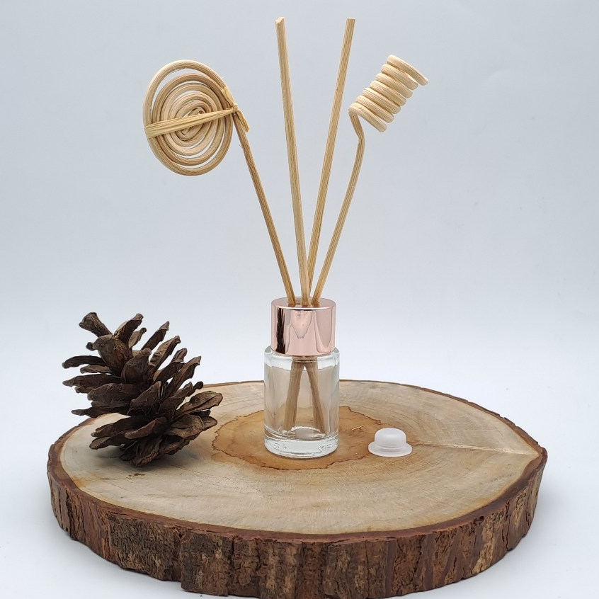 Jual BOTOL REED DIFFUSER 15ML BENING / CLEAR TEBAL BAHU DATAR KACA TUTUP GOLD / SILVER ...