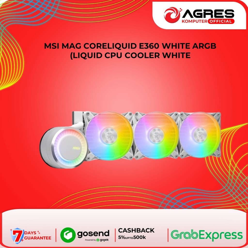 Jual MSI MAG CORELIQUID E360 WHITE ARGB (LIQUID CPU COOLER WHITE) | Shopee Indonesia