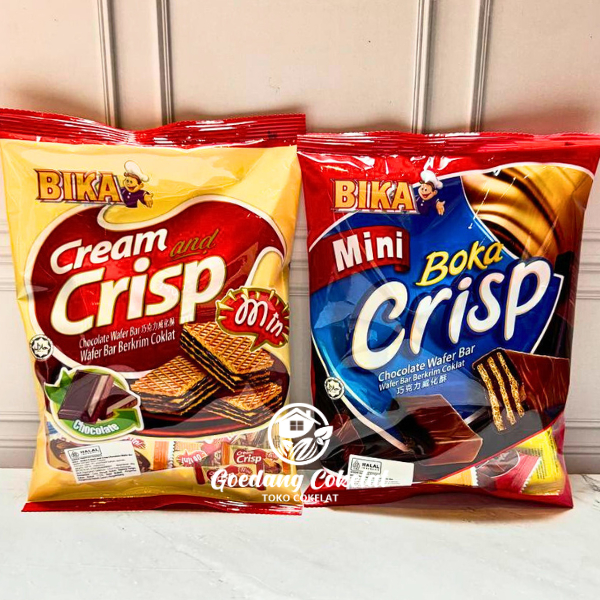 Jual Bika Chocolate Wafer Bar Berkrim Coklat Cokelat Boka Cream Crisp ...