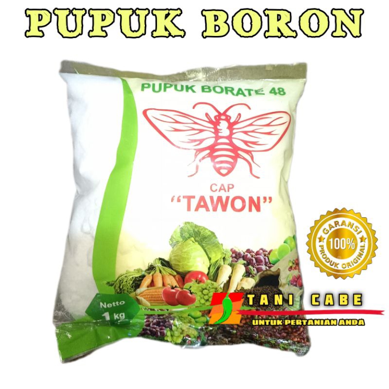 Jual PUPUK BORATE BORON CAP TAWON 1 KG | Shopee Indonesia