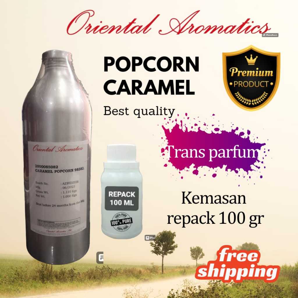 Jual 100 GR CARAMEL POPCORN BY ORIENTAL AROMATIC BIBIT MURNI KEMASAN ...