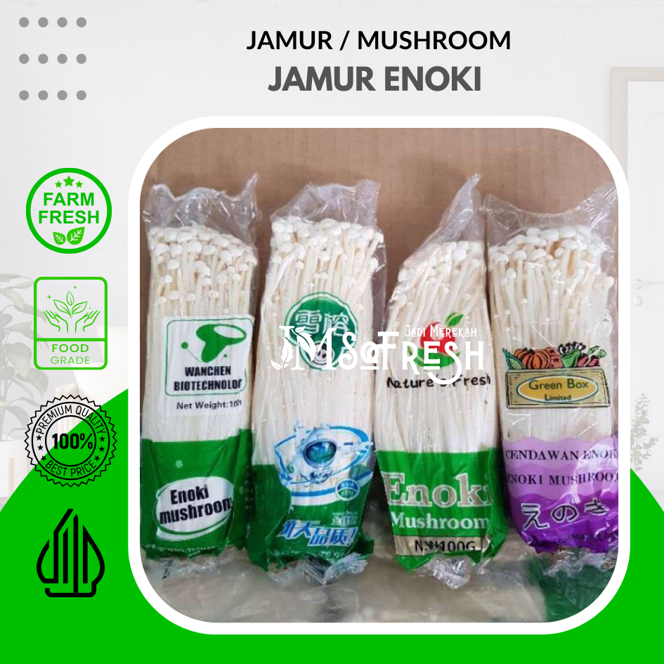Jual [JM_SoFresh] Jamur Enoki / Enokitake Mushroom | Shopee Indonesia