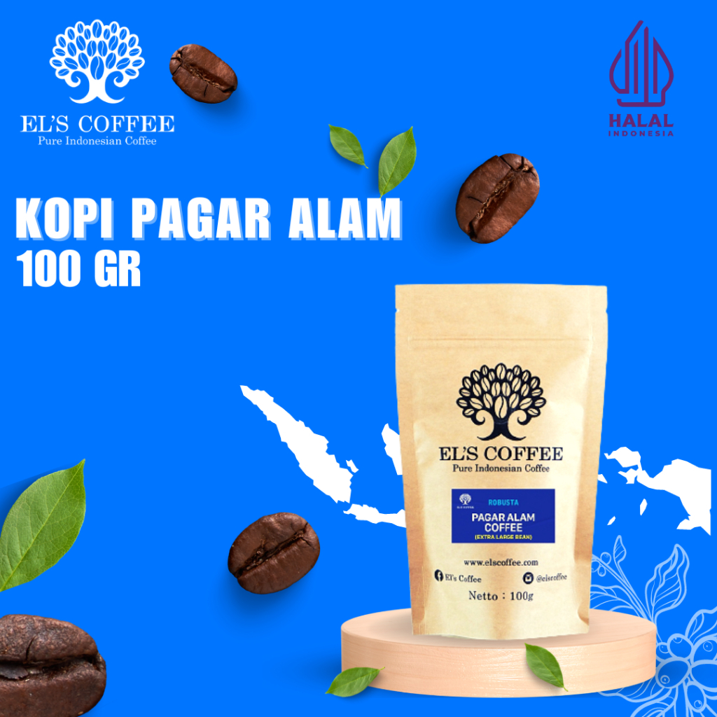 Jual Kopi Pagar Alam Gold Robusta 100Gr Robusta Pure Indonesia Coffee ...