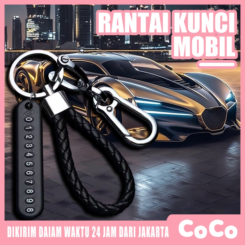 Jual 3 in 1 Tali Car KeyChain Set Gantungan Kunci Mobil Motor Buckle ...