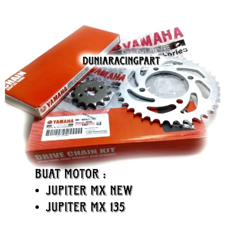 Jual GEAR SET PLUS RANTAI JUPITER MX NEW 135 JUPITER MX NEW 50C | Shopee Indonesia