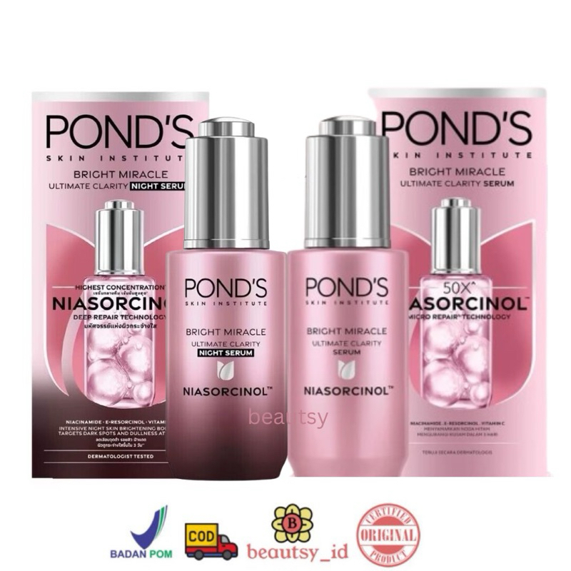 Jual Ponds Bright Beauty Triple Glow Serum Niasorcinol 30ml - Pond's ...