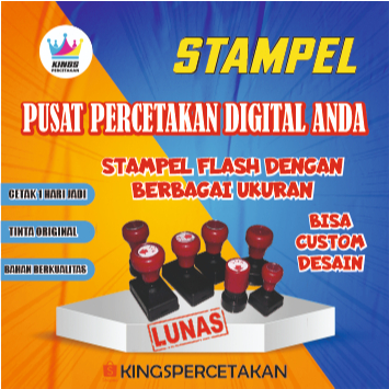 Jual Stampel flash custom logo | warna dan size | Shopee Indonesia