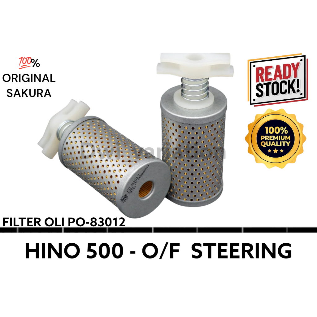 Jual FILTER OLI HINO 500 -O/F STEERING ORIGINAL PRODUK SAKURA PO-83012 ...