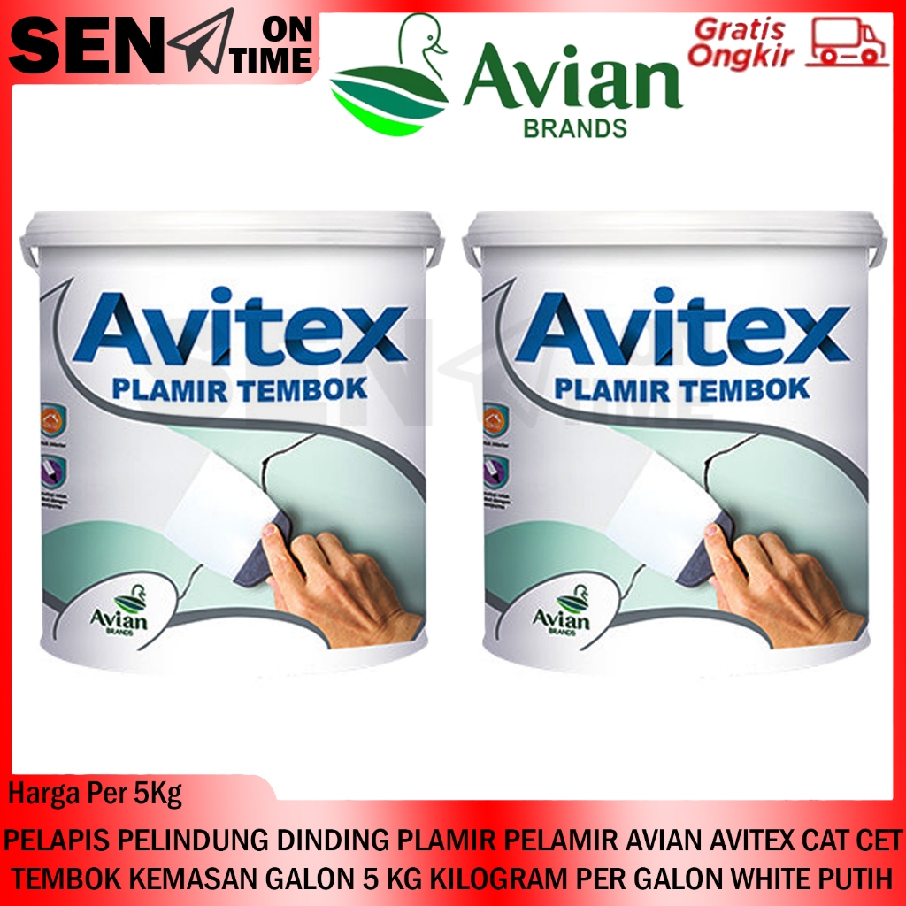 Jual AVITEX CAT CET TEMBOK PELAPIS PELINDUNG DINDING PLAMIR PELAMIR ...