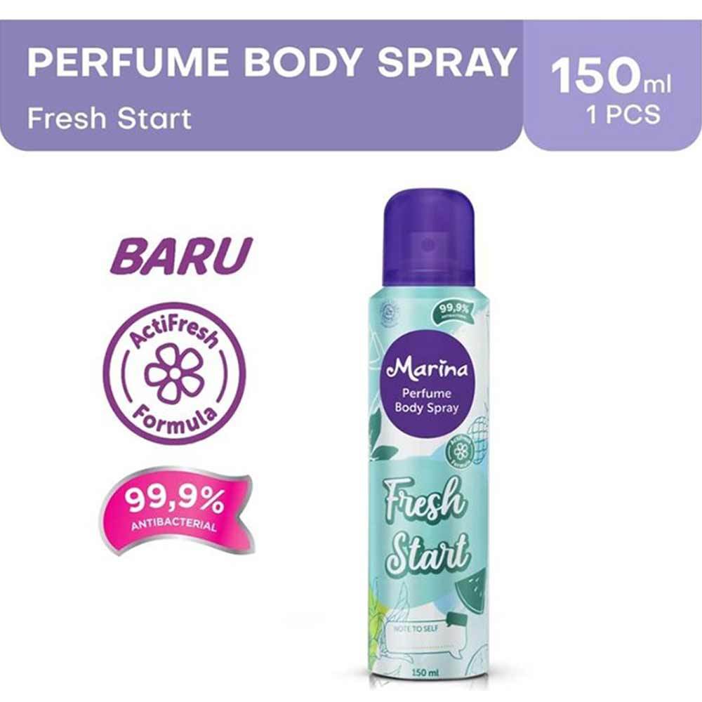 Jual MARINA Perfume Body Spray Fresh Start 150ml | Shopee Indonesia