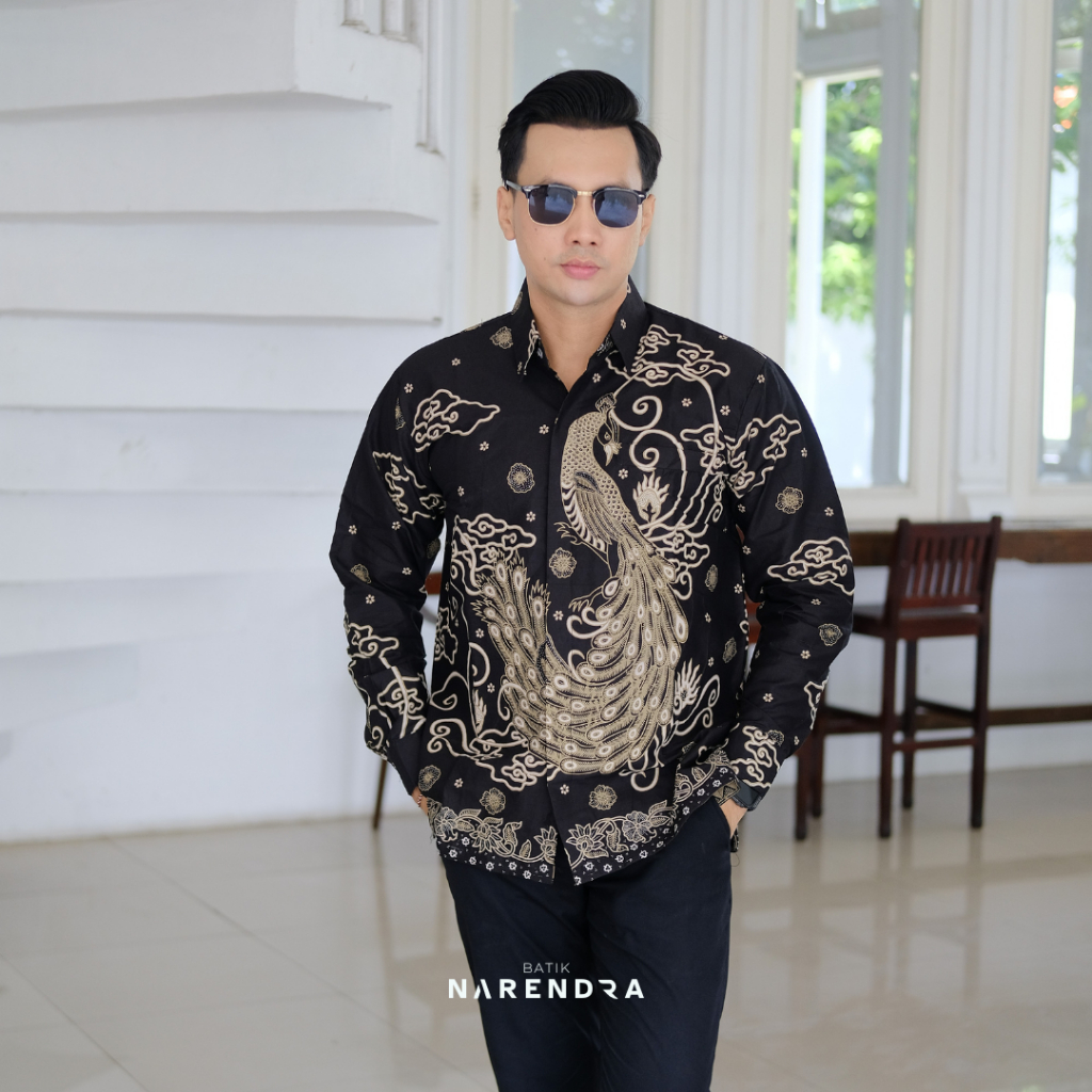 Jual Batik Narendra | Kemeja Batik Pria Alusan Modern Anak Muda Reguler Lengan Panjang Motif ...