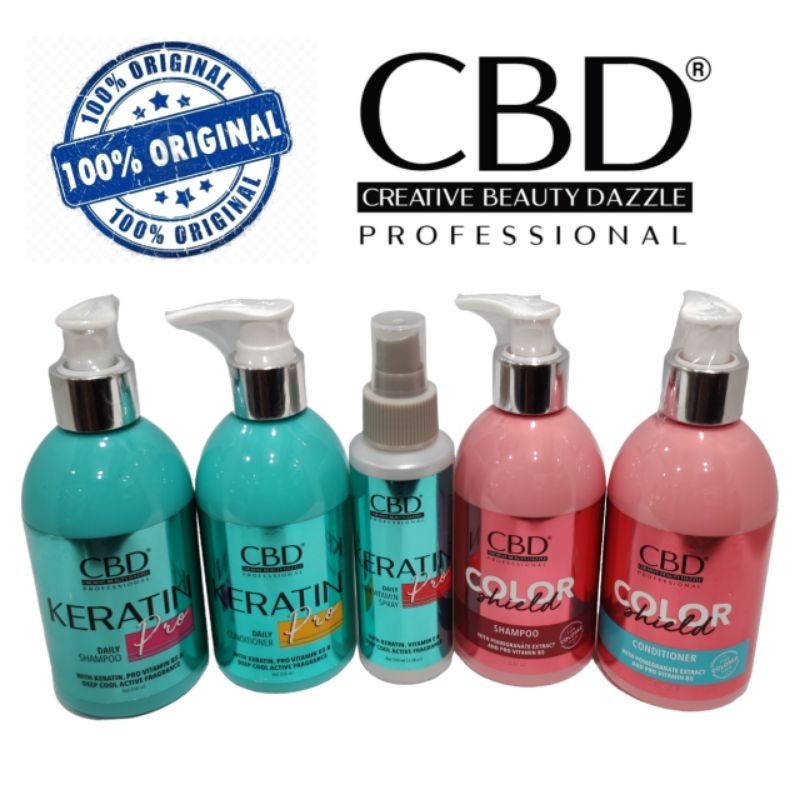 Jual CBD KERATIN PRO DAILY SHAMPOO/ CONDITIONER/ HAIR SPRAY VITAMIN ...