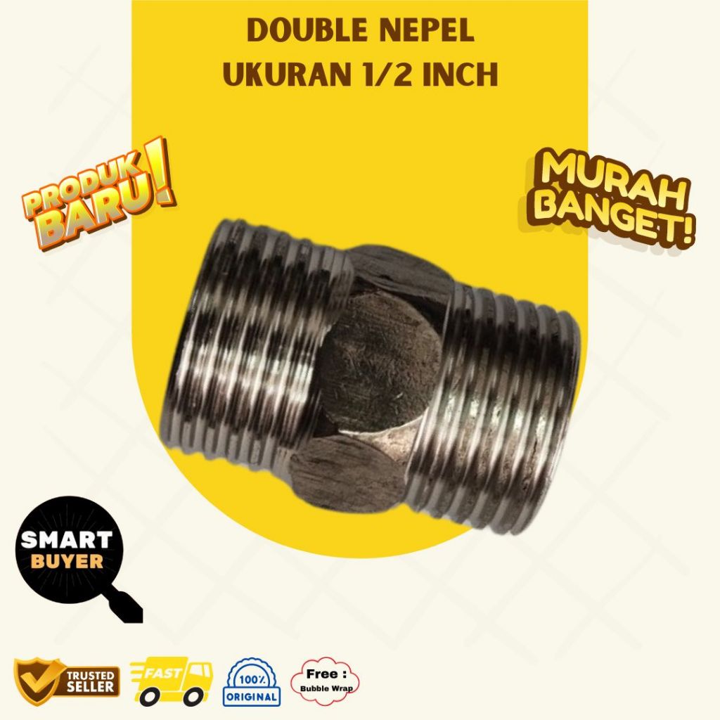 Jual Double Nepel Ukuran 1/2 Inch | Shopee Indonesia