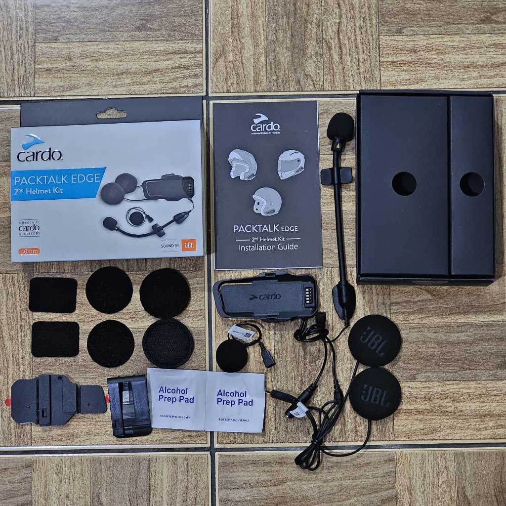 Jual Audio Kit Set Cardo PackTalk EDGE Speaker JBL 40mm Helm Ke 2 Clamp ...