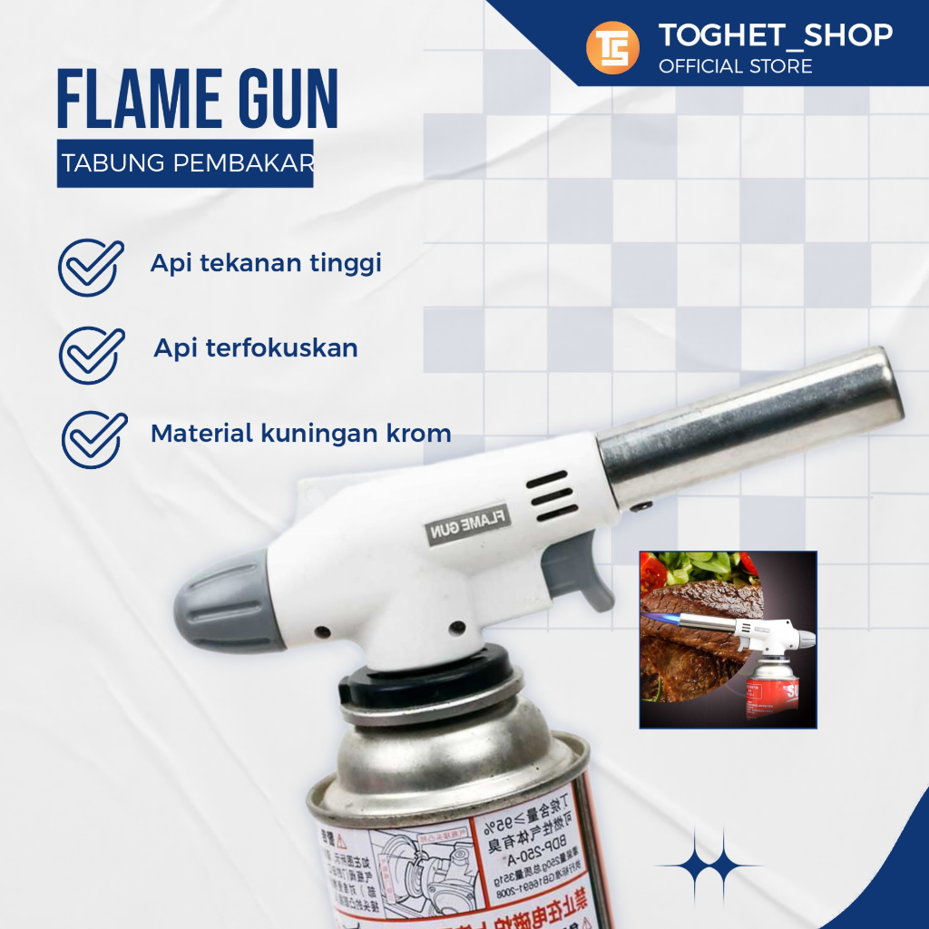 Jual Gas Torch Butane Portabel Daging Flame Gun Tabung Pembakar Tabung Gas Butana Untuk Pesta ...
