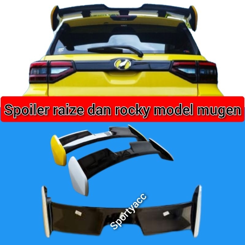 Jual spoiler raize dan rocky model urbanite plastik abs | Shopee Indonesia