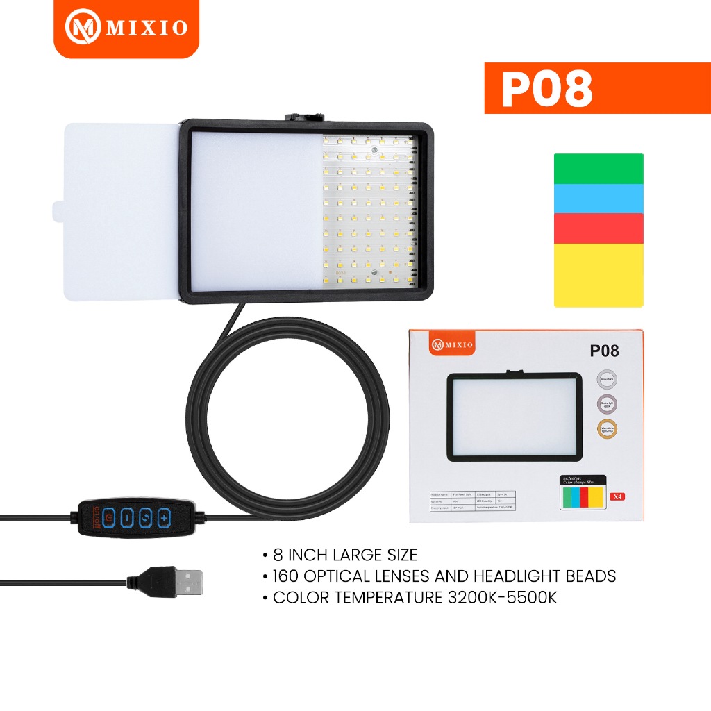 Jual MIXIO 10" 8" 6inc Lampu Foto LED Video Light LIVE STREAMING Ring ...