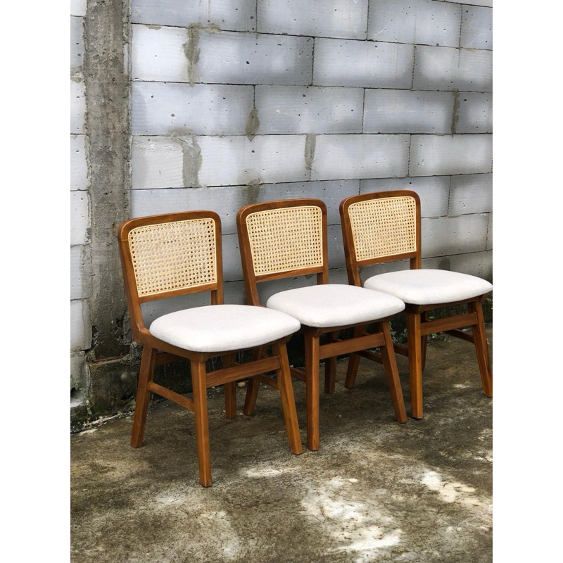 Jual Kursi cafe rotan kursi makan rotan kursi retro rotan minimalis kayu jati kursi cafe kayu ...