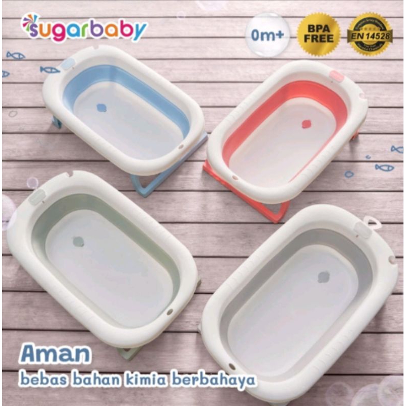 Jual Sugarbaby foldable baby bathtub dengan sensor panas F76N / Sugar ...