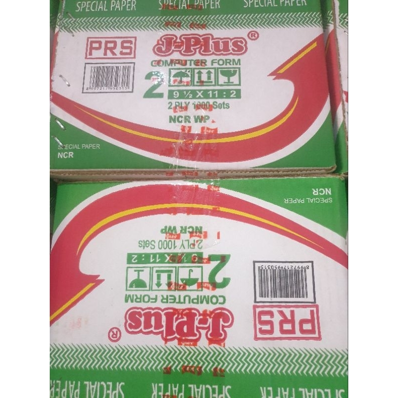 Jual CF Continuous Form 2ply PRS merk JPLUS isi 1000sets 9.5x11 /2 ...