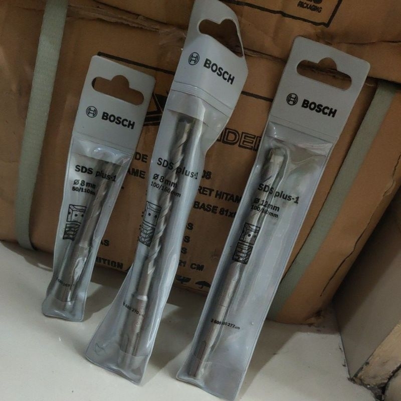 Jual Mata bor beton BOSCH sds plus 8x110 mm / 8x160 mm / 12x160 mm SDS+ drill bit varian 8 x 110 ...