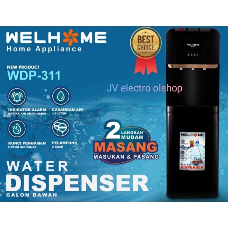 Jual Dispenser WELHOME WDP-311 3Kran ( Panas - Normal - Dingin ...