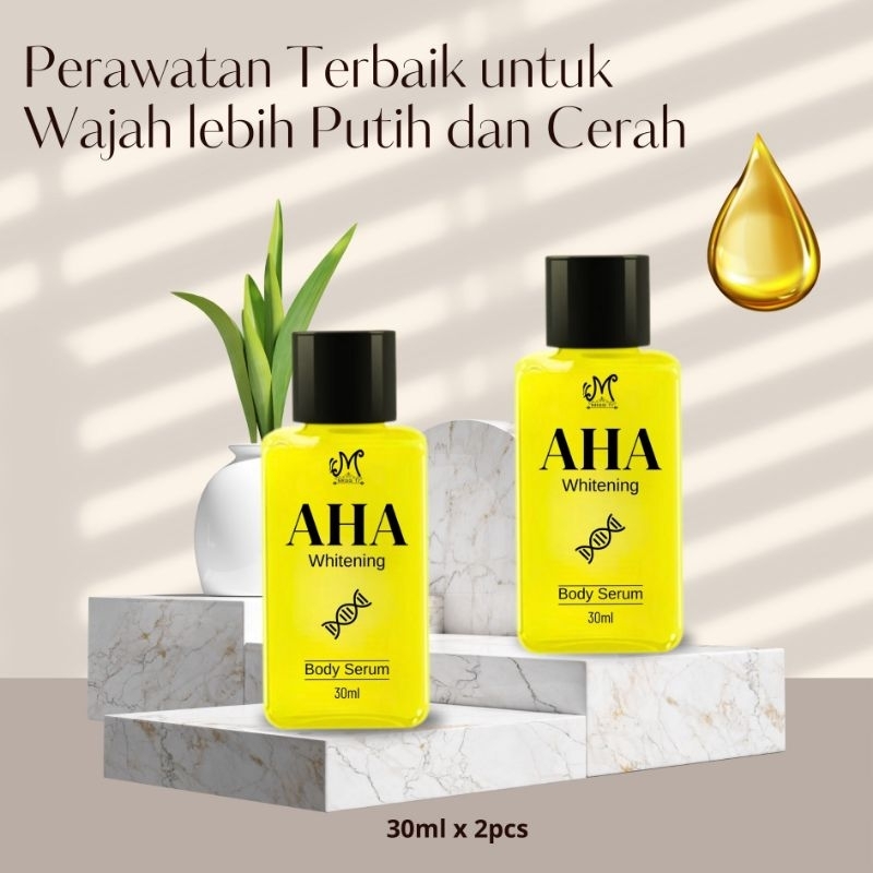Jual AHA Serum whitening KUNING BPOM pemutih kulit tubuh | Shopee Indonesia