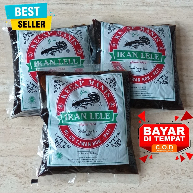 Jual kecap manis cap ikan lele asli pati 2 bungkus /340ml original ...