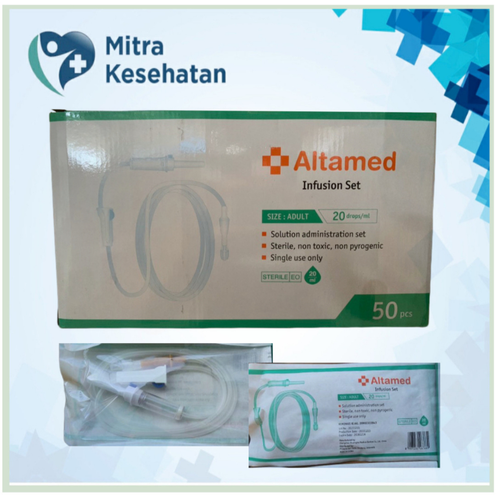 Jual Infus Set Dewasa Altamed Infusion Set Altamed ECERAN | Shopee ...