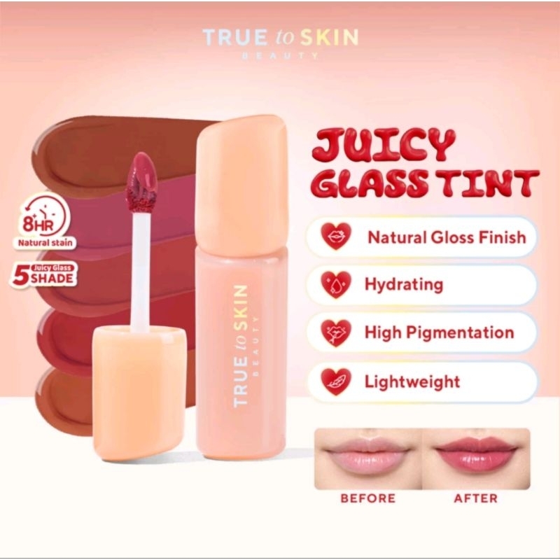 Jual True To Skin Juicy Glass Tint Liptint Lip Tint Shade Choco Nibs ...