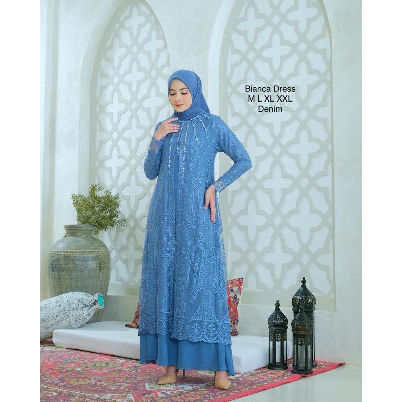 Jual NEW ARRIVAL GAMIS BIANCA DRESS PAYET PREMIUM | GAMIS CERUTY MIX ...