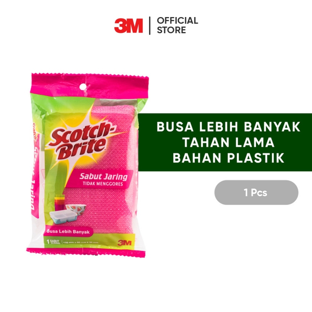 Jual 3M™ Scotch-Brite® Sabut Jaring Anti Gores, Efektif membersihkan ...