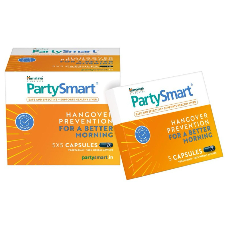 Jual Himalaya Party Smart Partysmarts Hangover Tablets Capsule Party ...