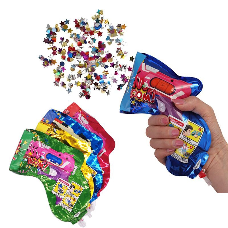 Jual CONFETTI PISTOL POPPER PARTY TEMBAKAN GUN BALON CONFETI KONFETTI ...