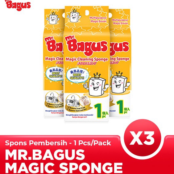 Jual Spesial Edition Triple Pack Mr Bagus Magic Sponge Spon Ajaib 1s ...