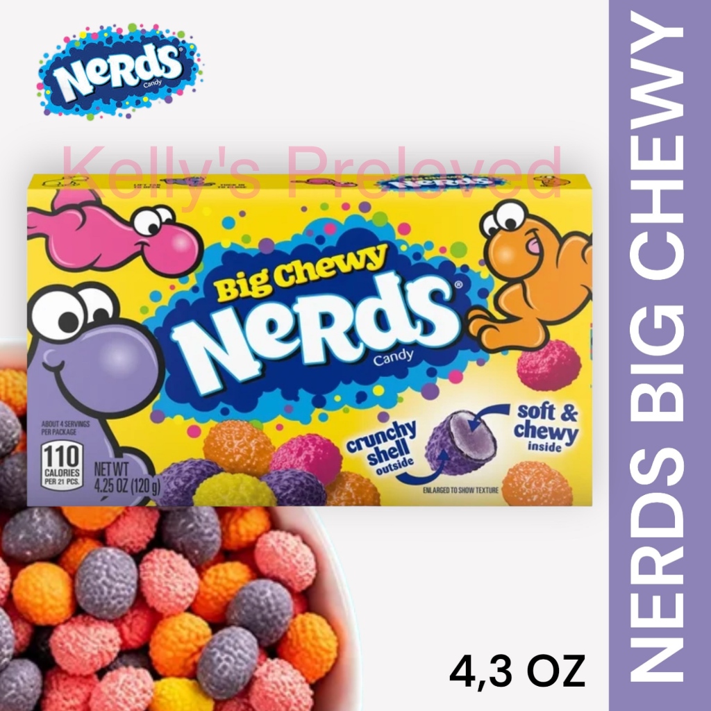 Jual NERDS BIG CHEWY CANDY 4,25 OZ | PERMEN NERDS 120 GR | Shopee Indonesia