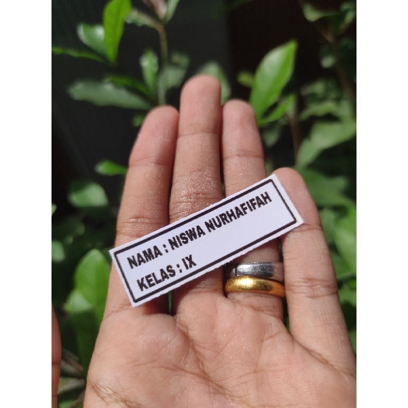 Jual LABEL STIKER NAMA/MAPEL/PARFUM DLL +DESAIN | Shopee Indonesia