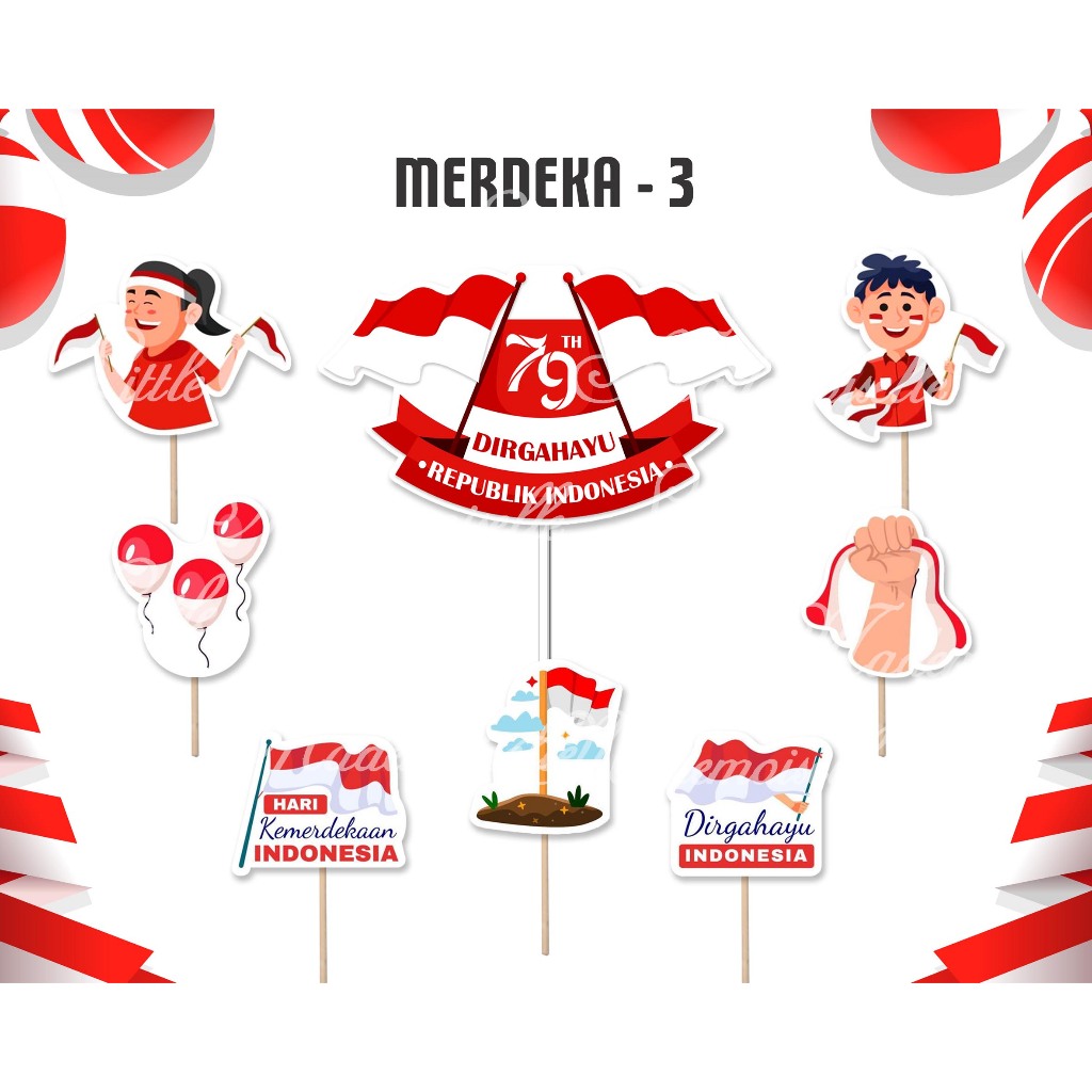 Jual Topper tumpeng 17 agustus / kemerdekaan / agustusan | Shopee Indonesia