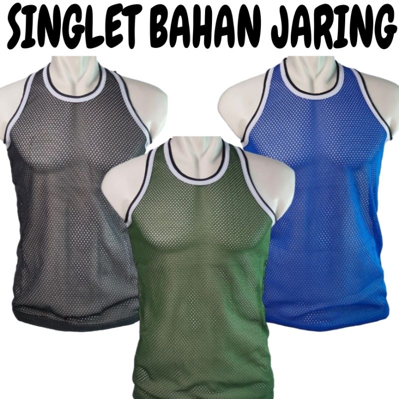 Jual Singlet Jaring Jala/Kaos Kutang/Kaos Daleman Jaring Jala | Shopee ... Jual Singlet Jaring Jala/Kaos Kutang/Kaos Daleman Jaring Jala | Shopee ...