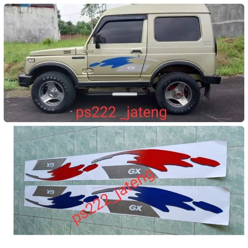 Jual stiker sticker suzuki katana GX tahun 2005 /2021/stiker list body ...