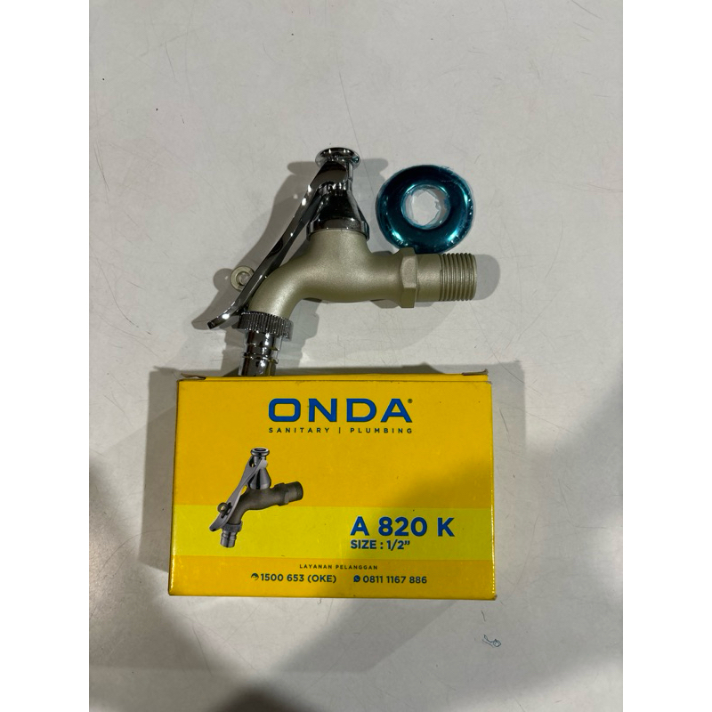 Jual ONDA Kran Air Tembok Model A 820 K 1/2” Kran Gembok | Shopee Indonesia