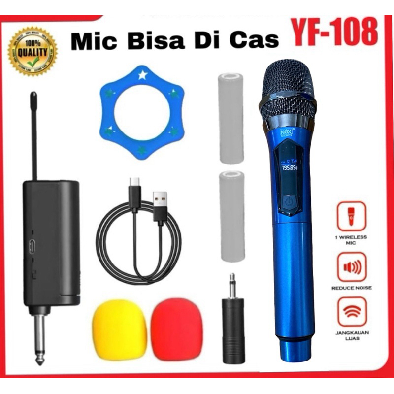 Jual Mic Wirelless Single MB-001 Microphone Bluetooth dengan Receiver ...