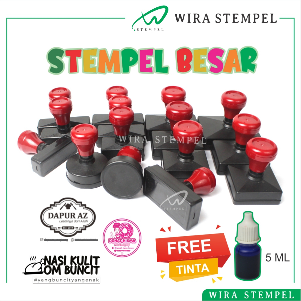 Jual Stempel Kemasan dus Stampel Kardus Big stamp Custom Box Cap ...
