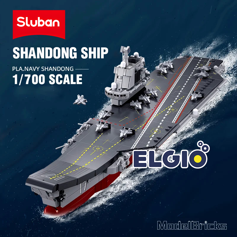 Jual Sluban Bricks Kapal Induk PLA Navy Shandong 1:700 B1210 | Shopee ...