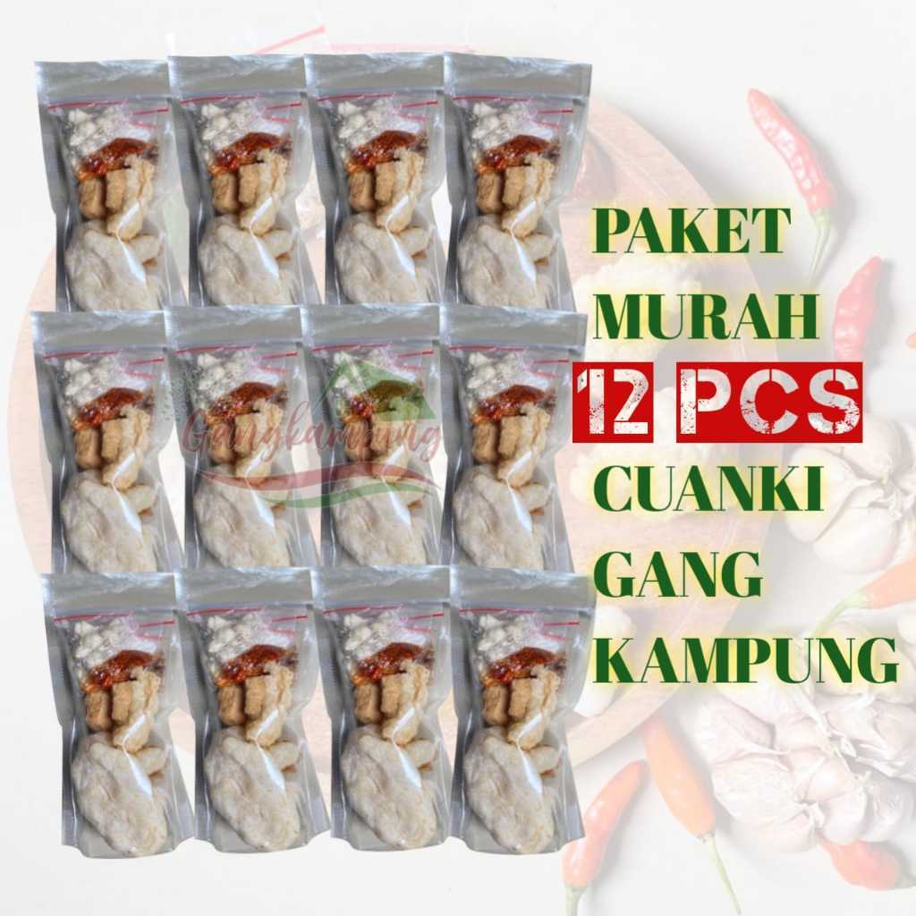Jual Cuanki Instan Pedas Paket Grosir 12 Bungkus Pedas Kuah Instan Khas ...