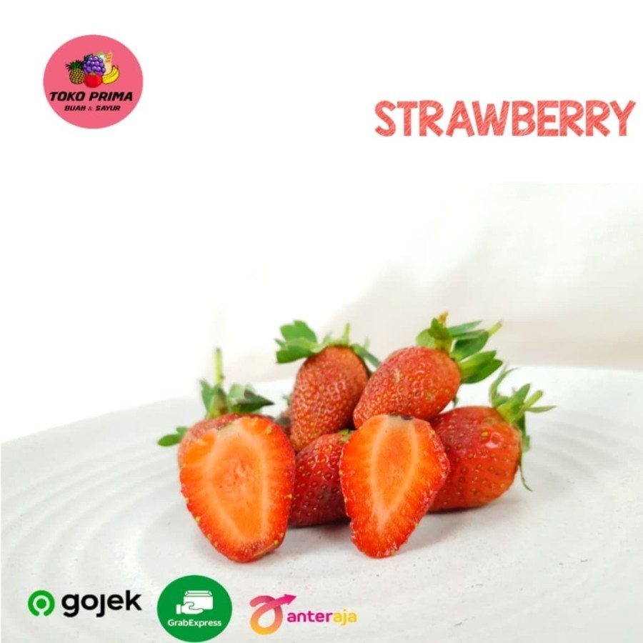 Jual Buah Strawberry Fresh Per Pack | Shopee Indonesia