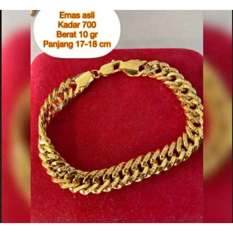 Jual GELANG RANTAI EMAS HONGKONG 999 PALING LARIS TERJUAL | Shopee ...